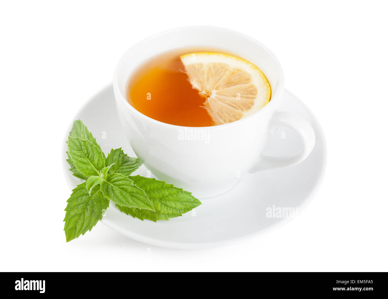 Tea lemon leaf Cut Out Stock Images & Pictures - Alamy