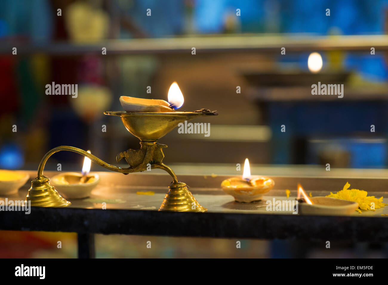 Diwali oil lamp Stock Photo - Alamy