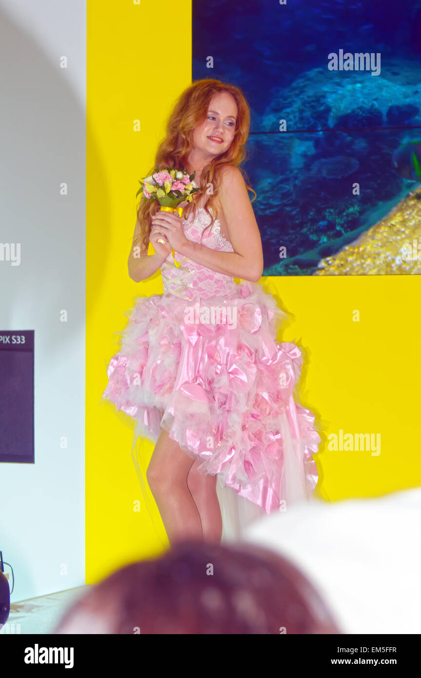 Photo Expo-2015. Moscow Model Bride Stock Photo - Alamy