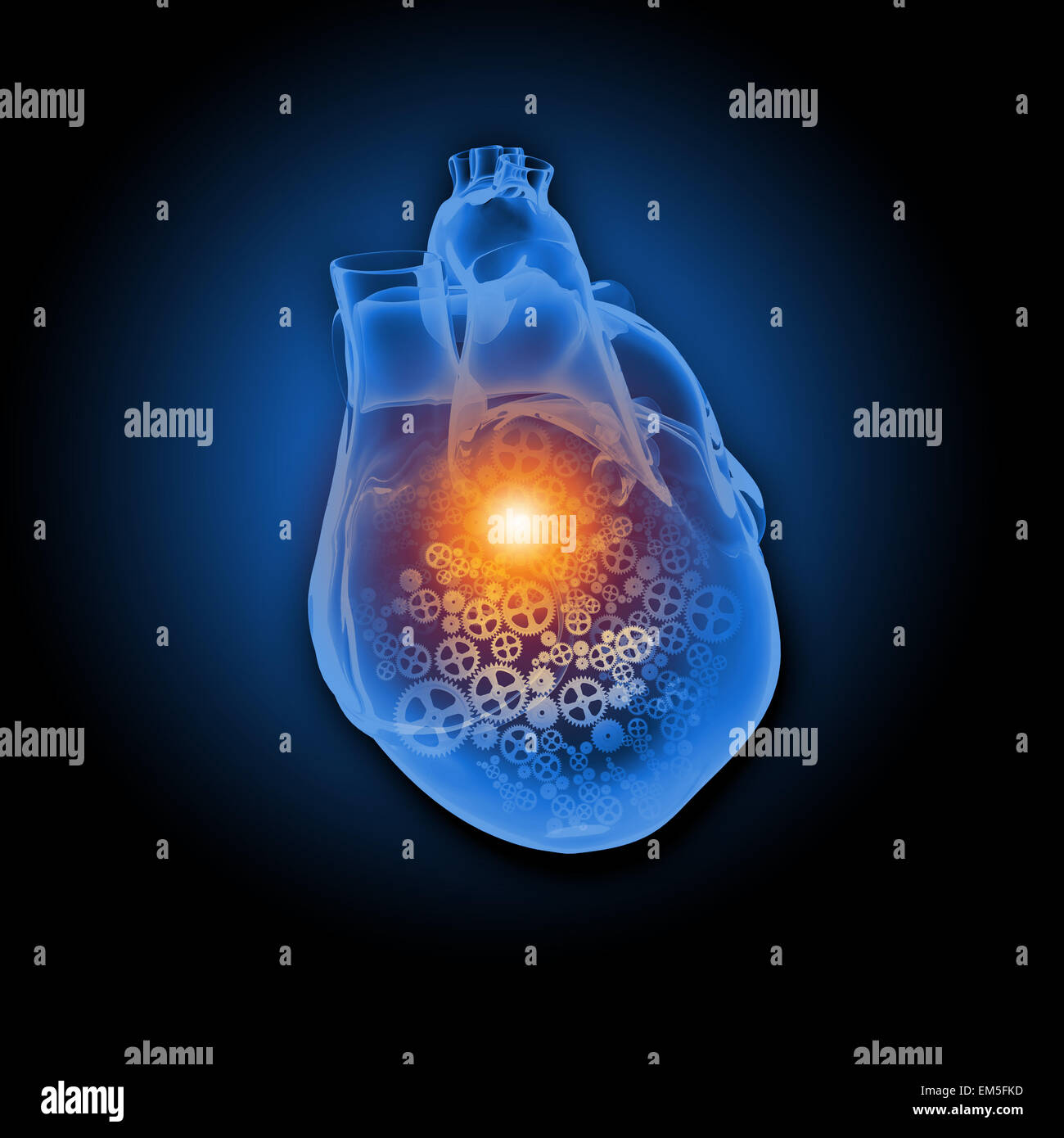 Beating heart technology hi-res stock photography and images - Alamy