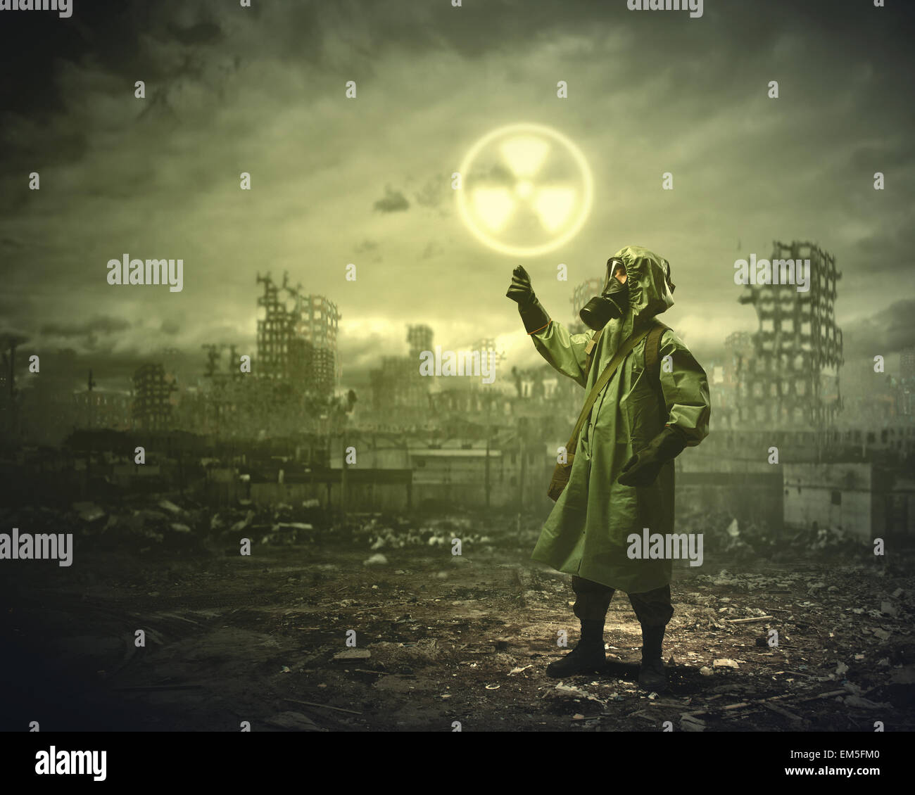 Stalker touching sign Stock Photo - Alamy