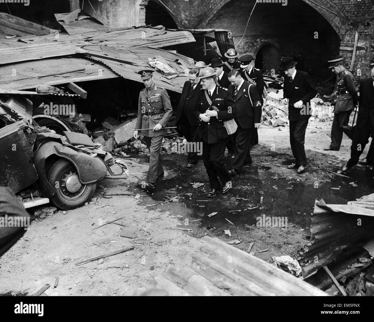 Car blitz wrecked car hi-res stock photography and images - Alamy