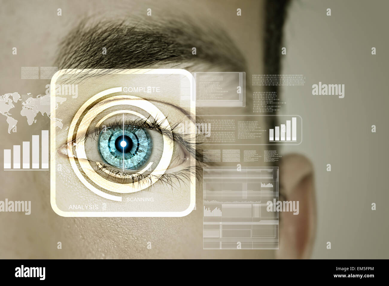 Identification of eye Stock Photo - Alamy