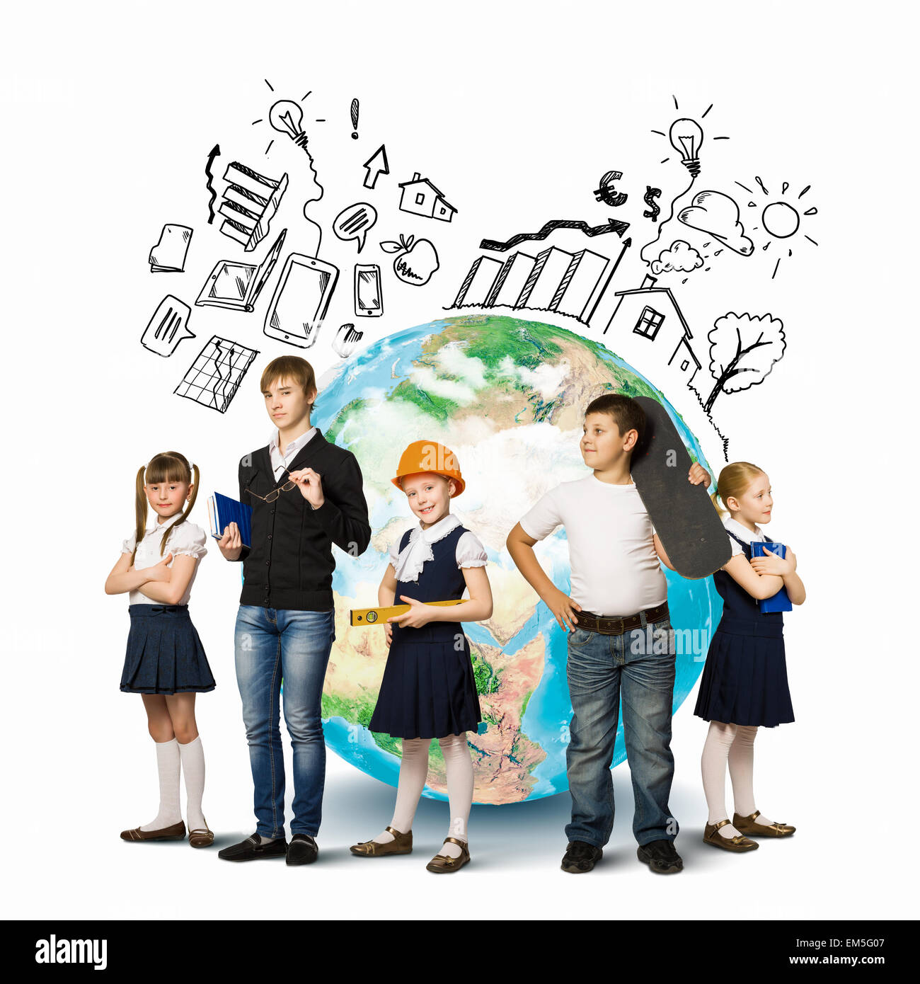Kids and future Cut Out Stock Images & Pictures - Alamy
