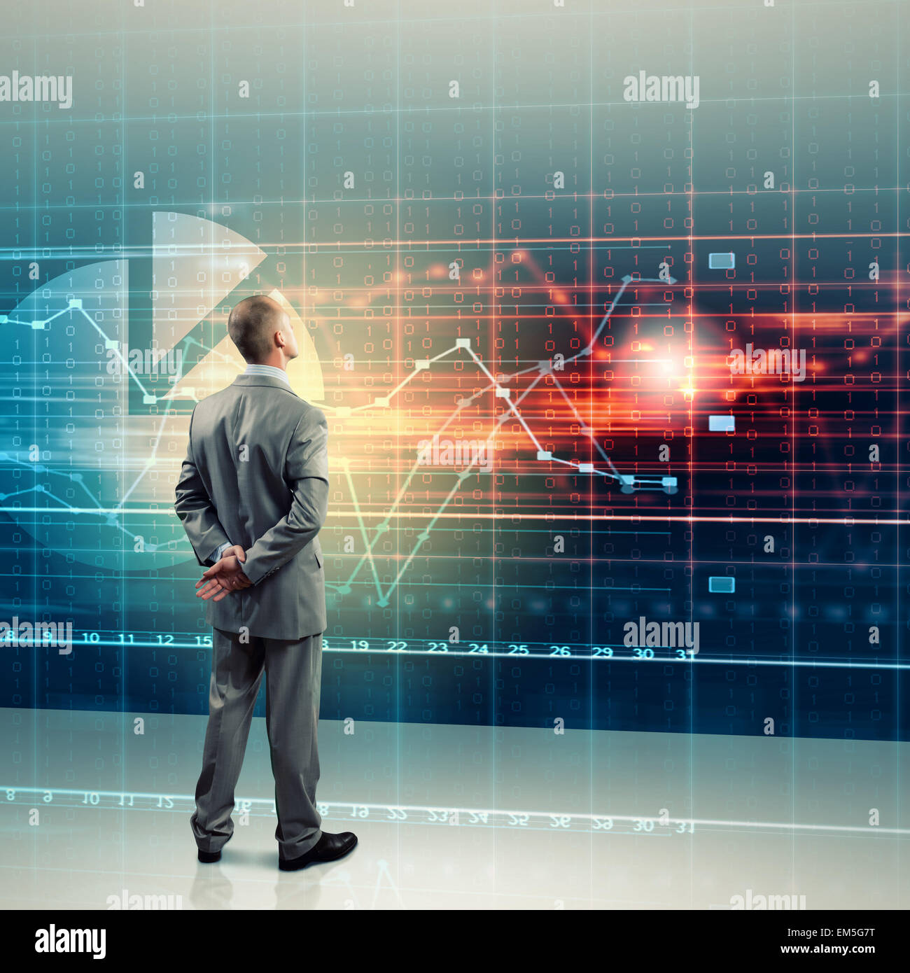 Back view of businessman Stock Photo - Alamy