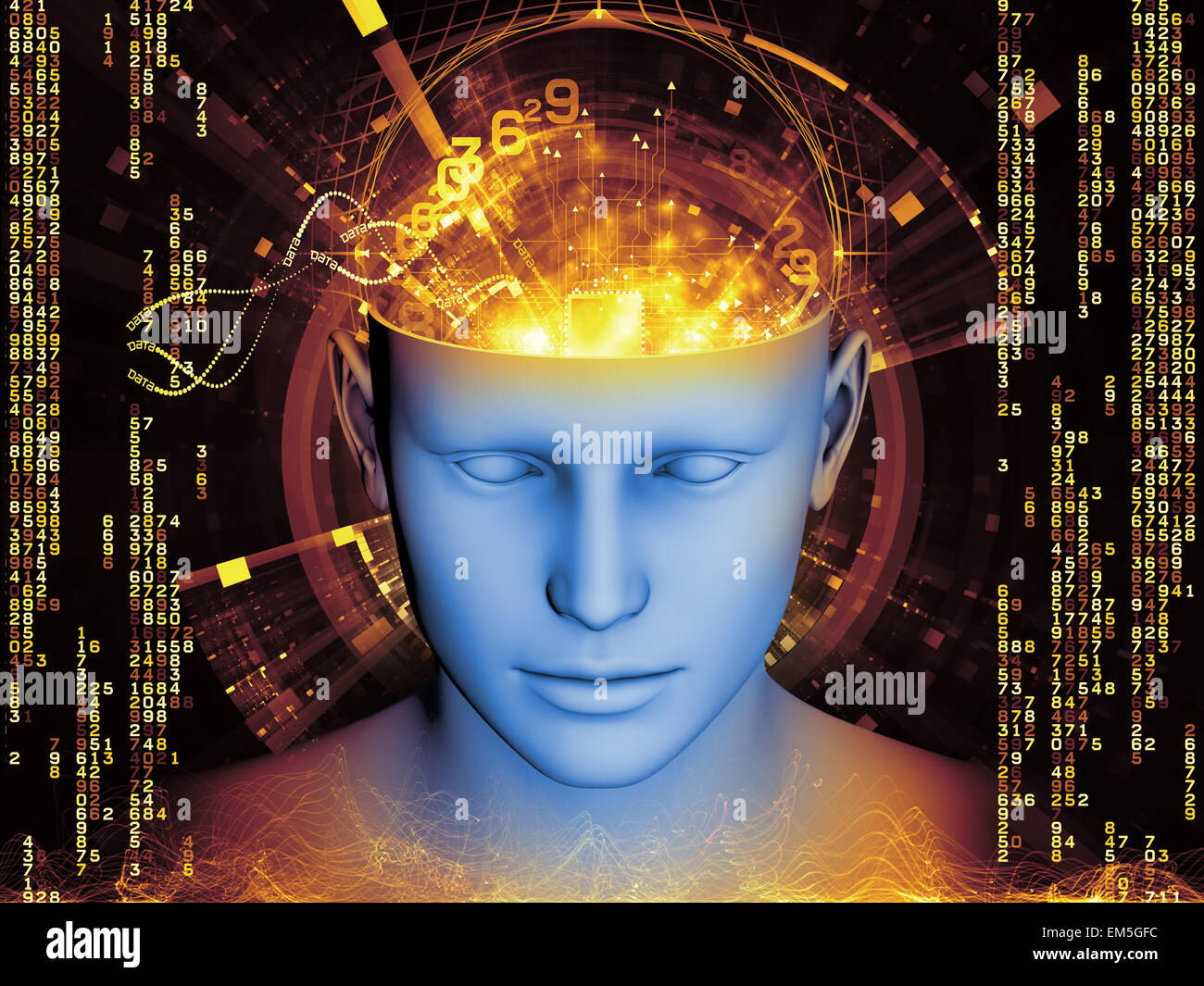 Numbers of the Mind Stock Photo - Alamy