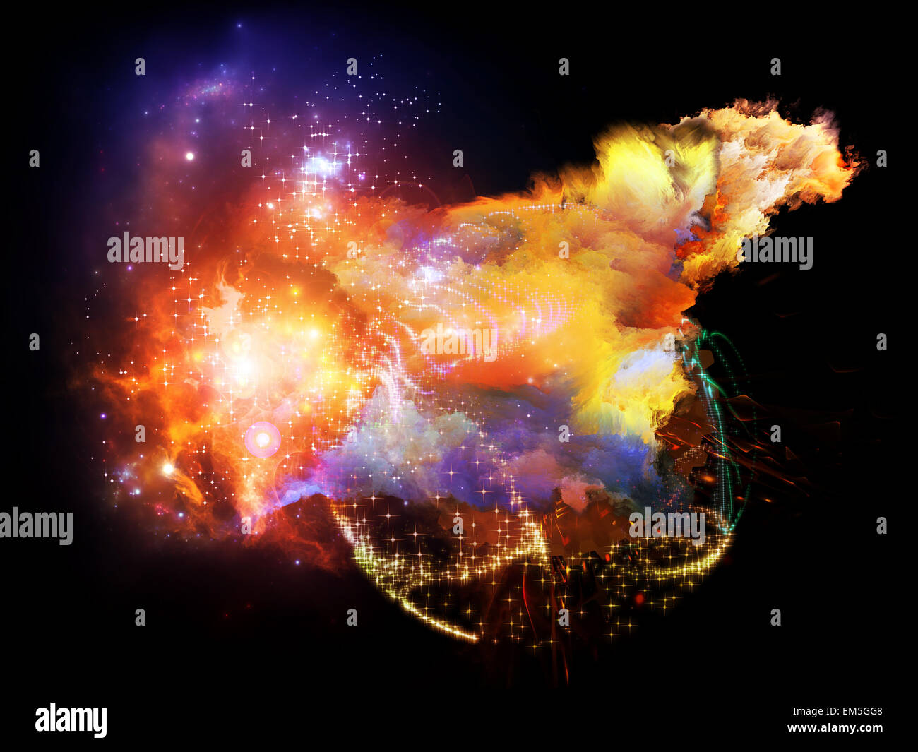 Design Nebulae Arrangement Stock Photo - Alamy