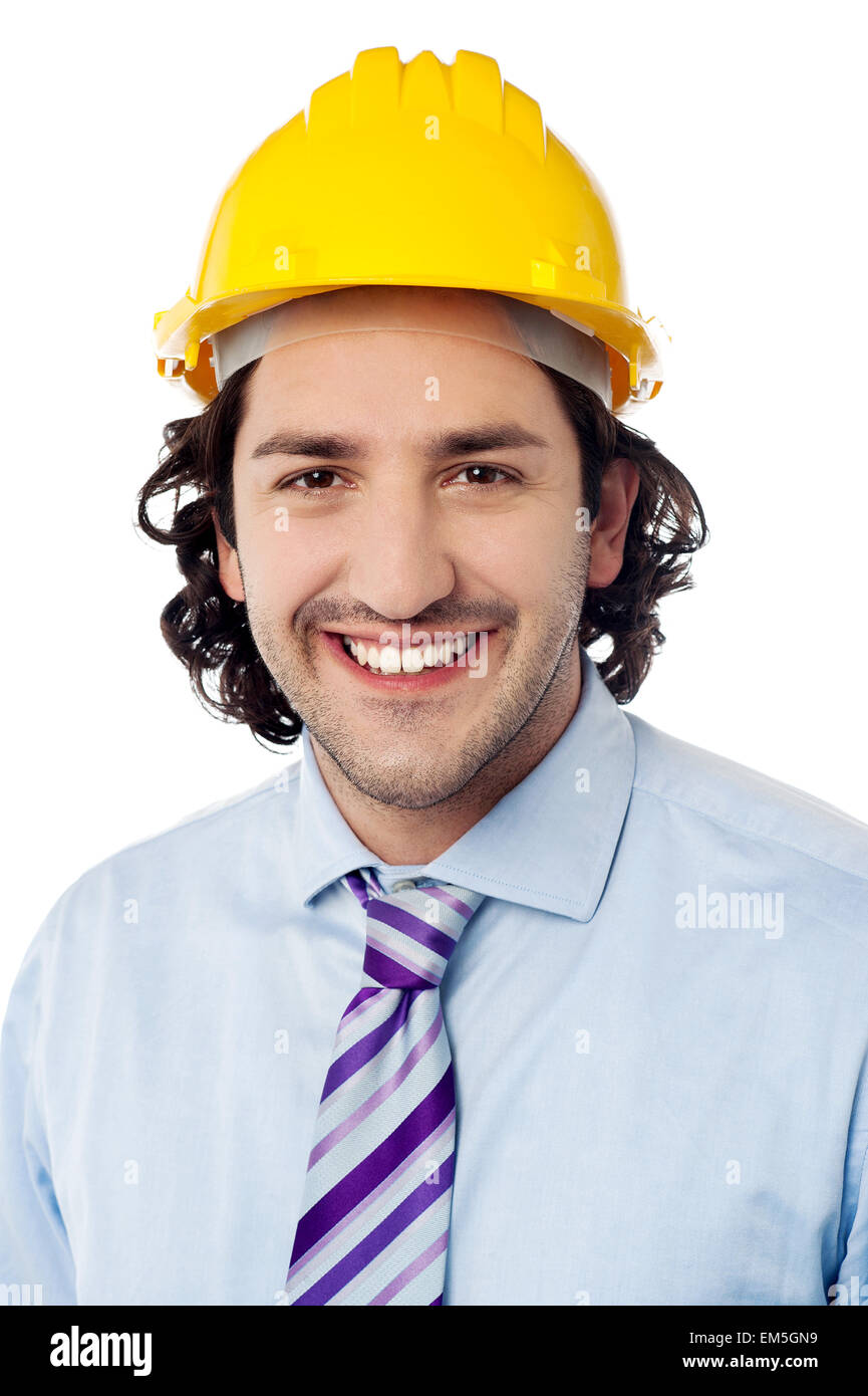 Male worker wearing white protective hi-res stock photography and ...
