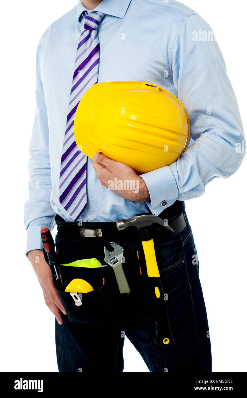 White construction workers safety helmet hi-res stock photography and ...