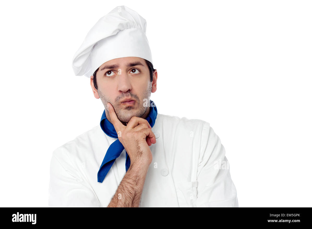 Male chef thinking idea in hi-res stock photography and images - Alamy