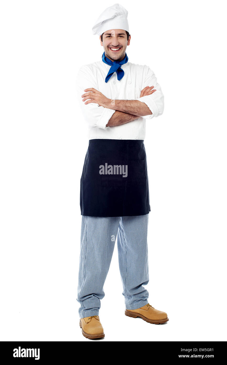 Confident young male chef Stock Photo - Alamy