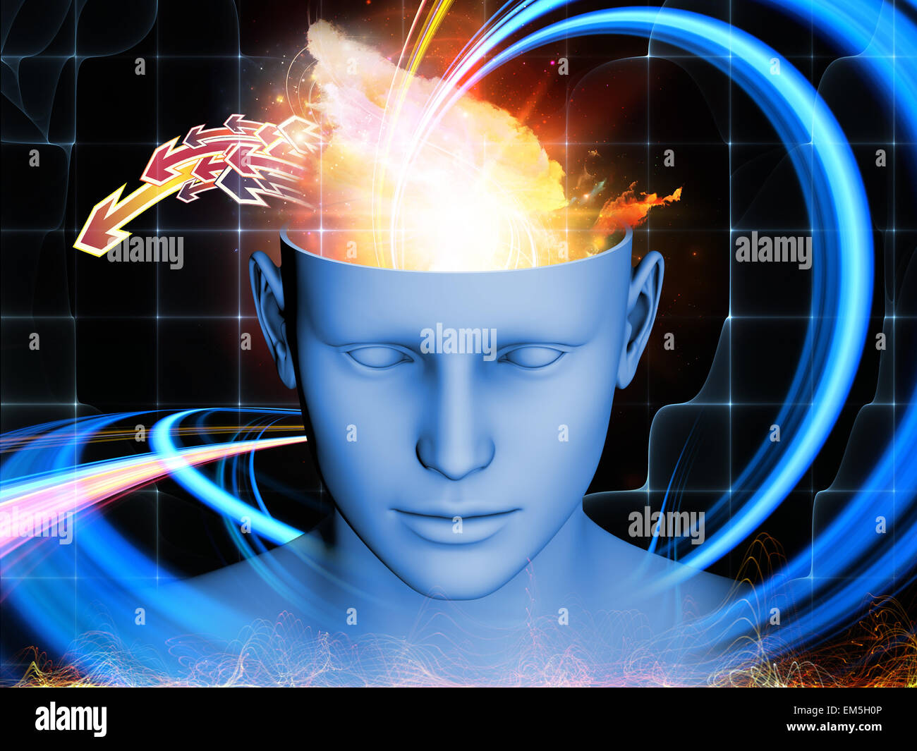 Unfolding of the Mind Stock Photo - Alamy