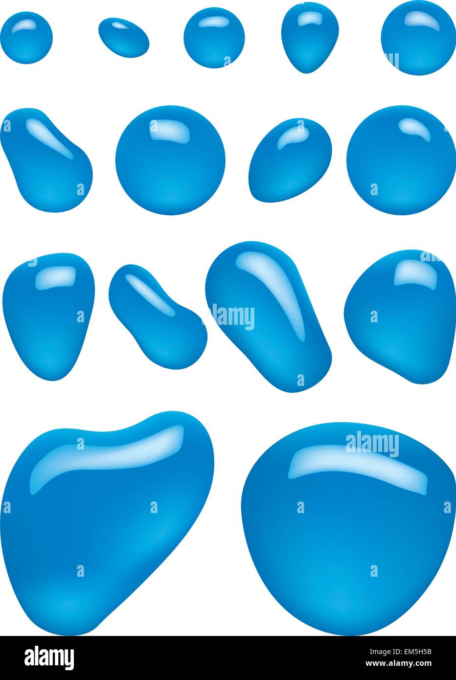 Water drops flow liquid Stock Vector Images - Alamy