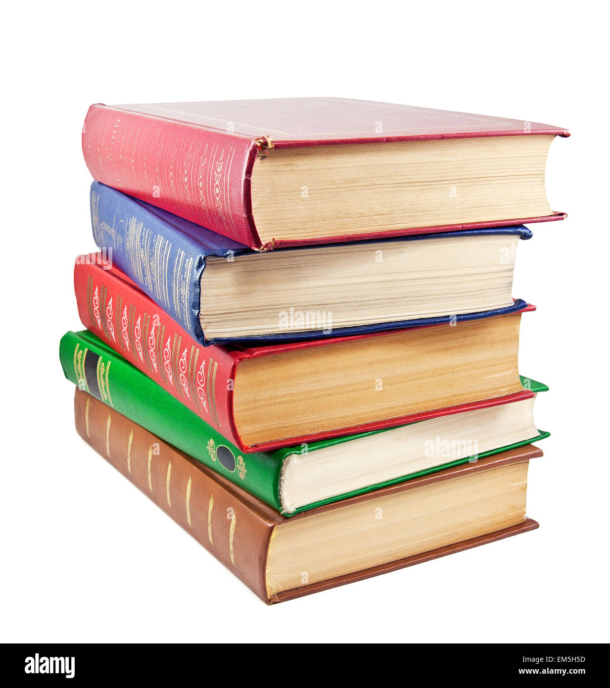 stack of vintage books Stock Photo - Alamy