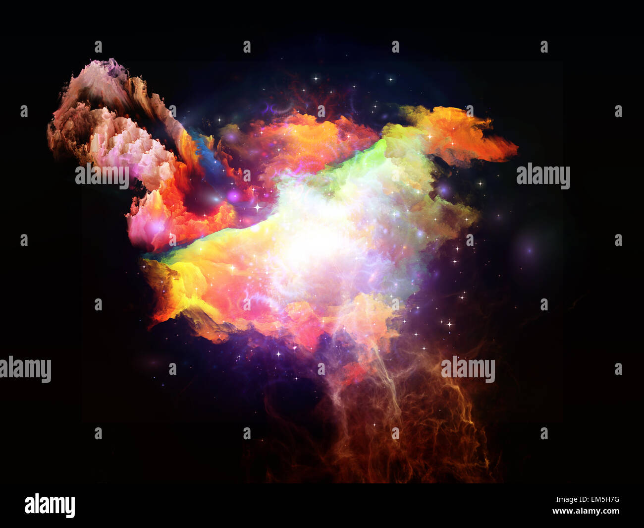 Unfolding of Design Nebulae Stock Photo - Alamy