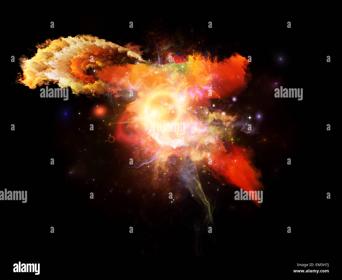 Conceptual Design Nebulae Stock Photo - Alamy