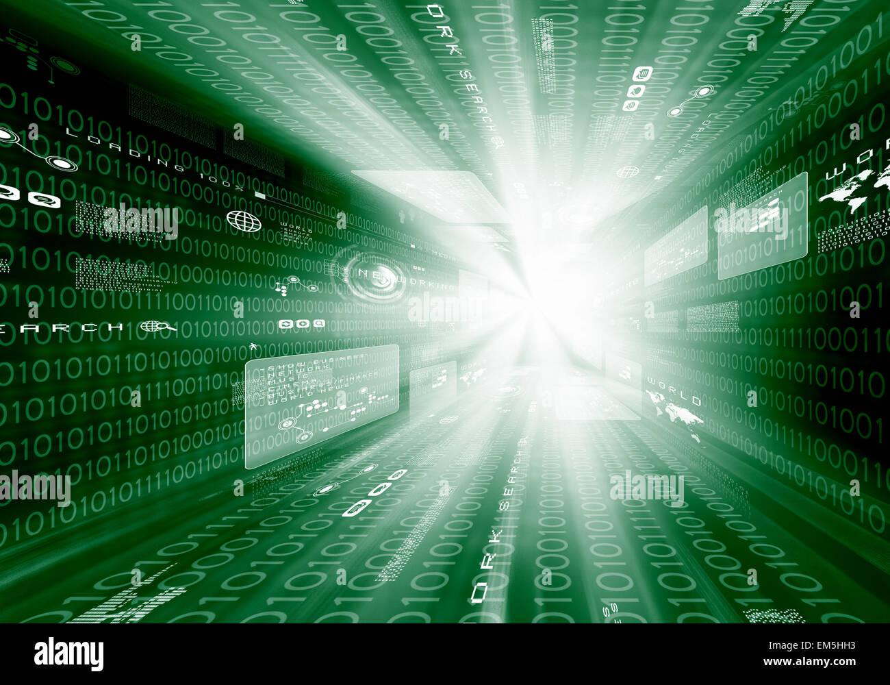 Green digital technology backdrop hi-res stock photography and images ...