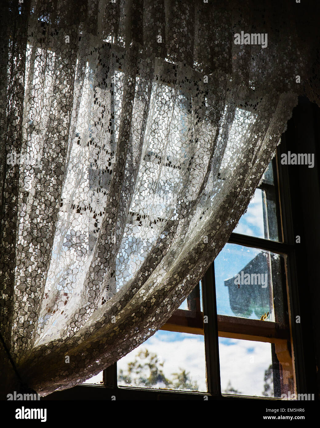 Lace curtins hi-res stock photography and images - Alamy