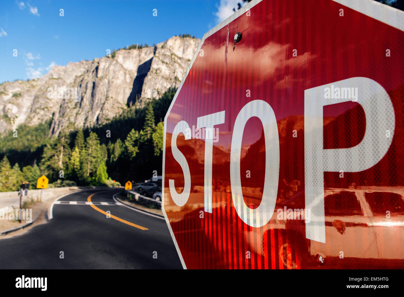 Red stop sign Stock Photo - Alamy