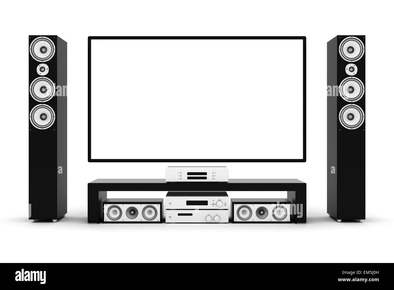 White Surround Sound Speakers