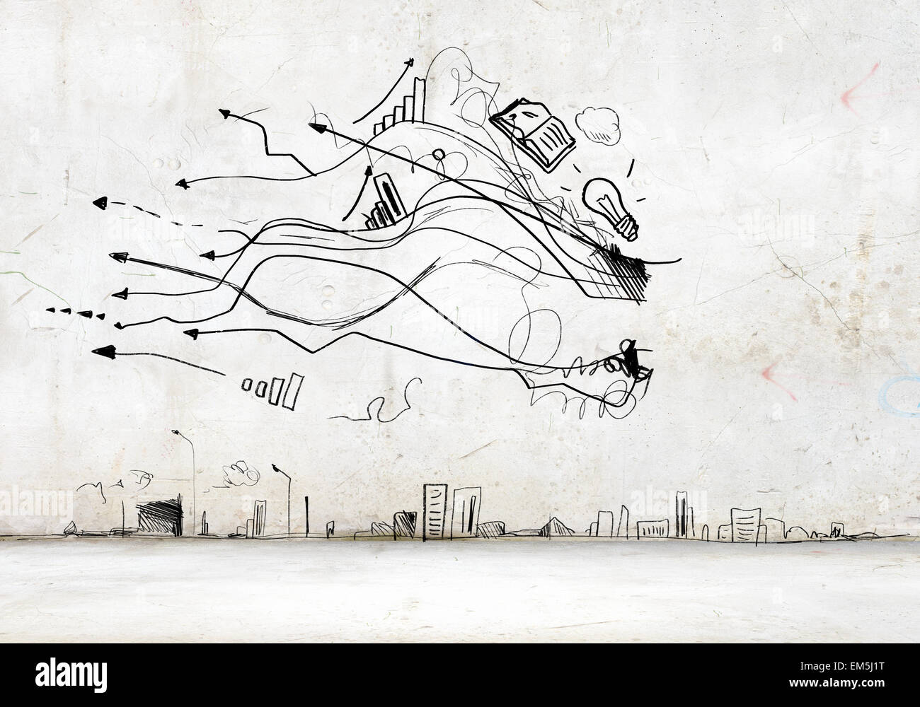 Sketch background image Stock Photo - Alamy