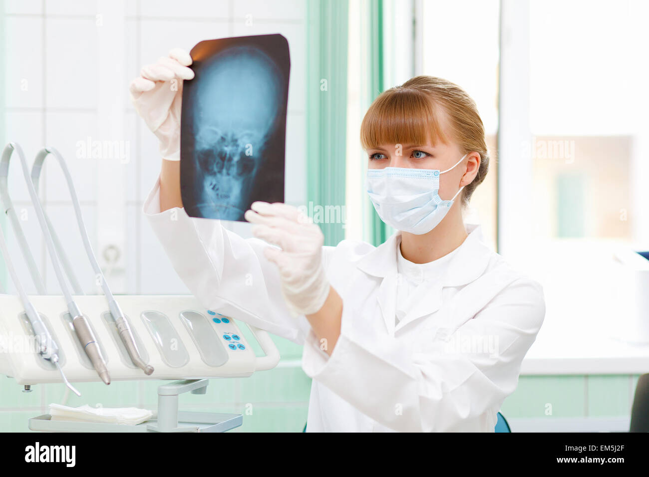 Female doctor with X-ray Stock Photo - Alamy