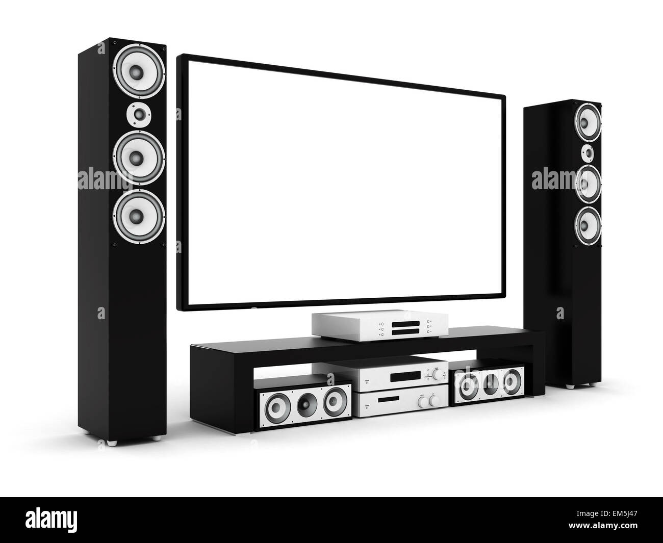 Home tv movie theater Cut Out Stock Images & Pictures - Alamy