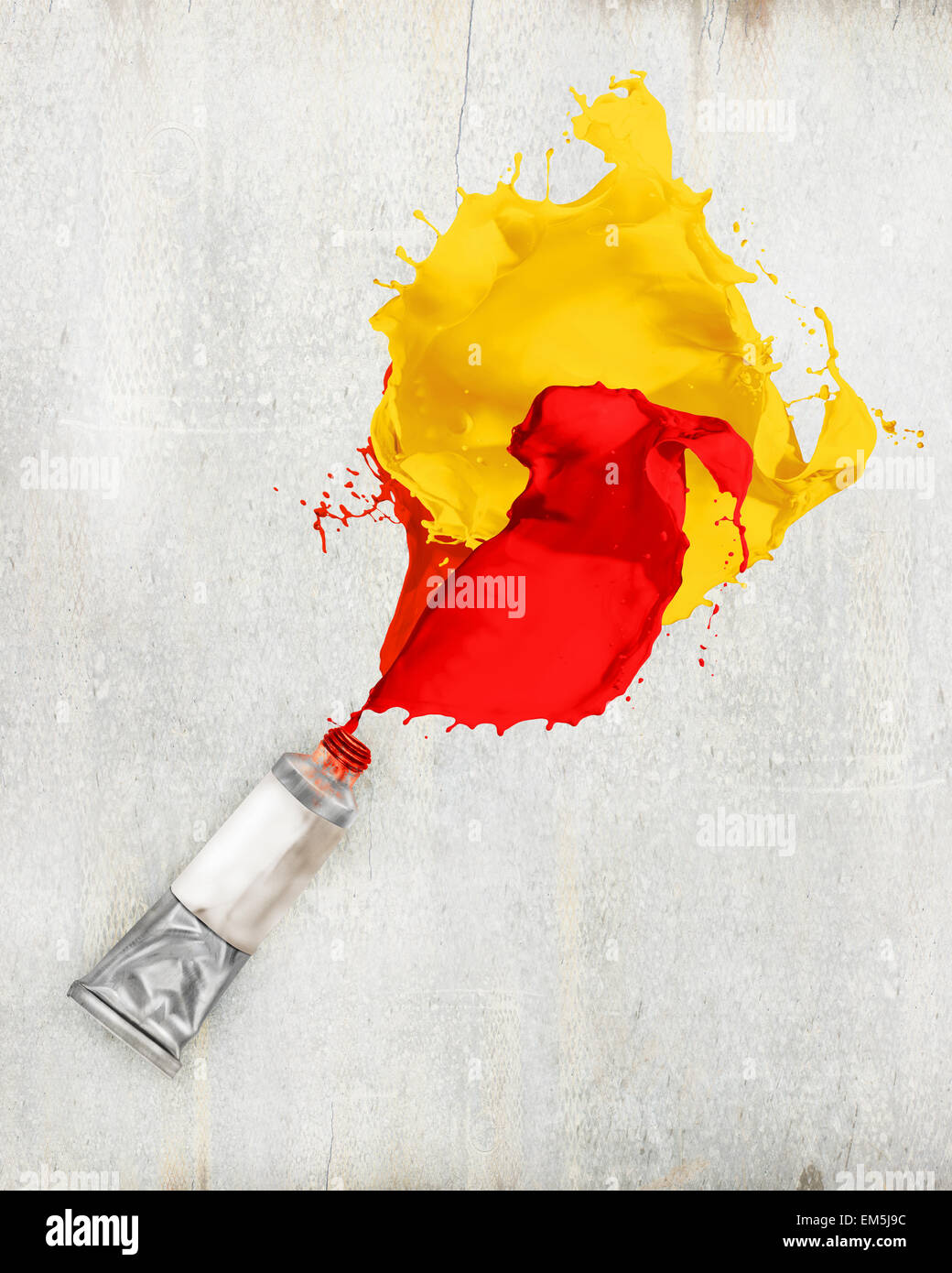 Tube oil paint splash hi-res stock photography and images - Alamy
