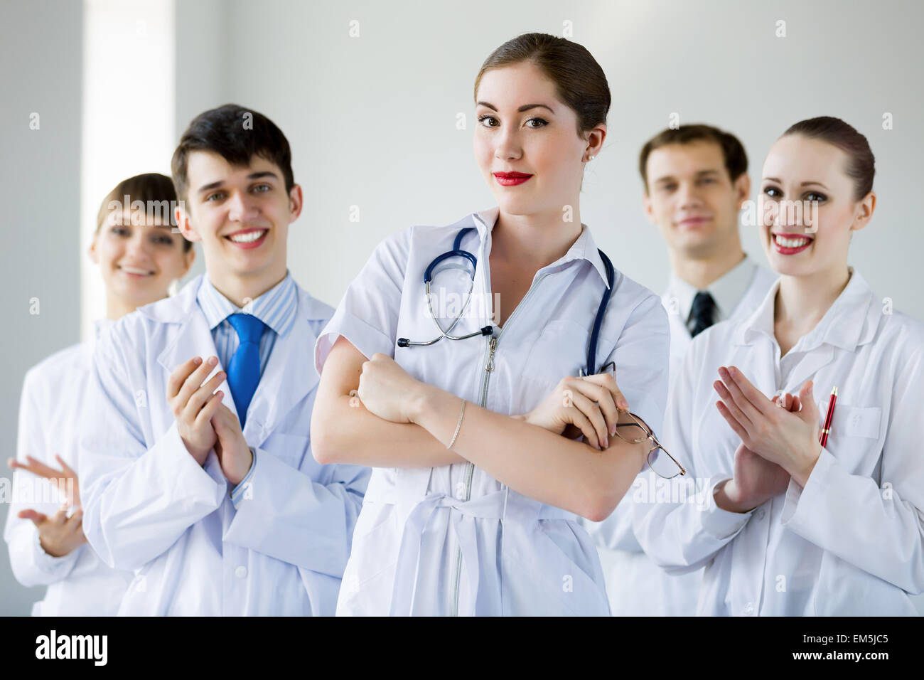 Successful female doctor Stock Photo - Alamy