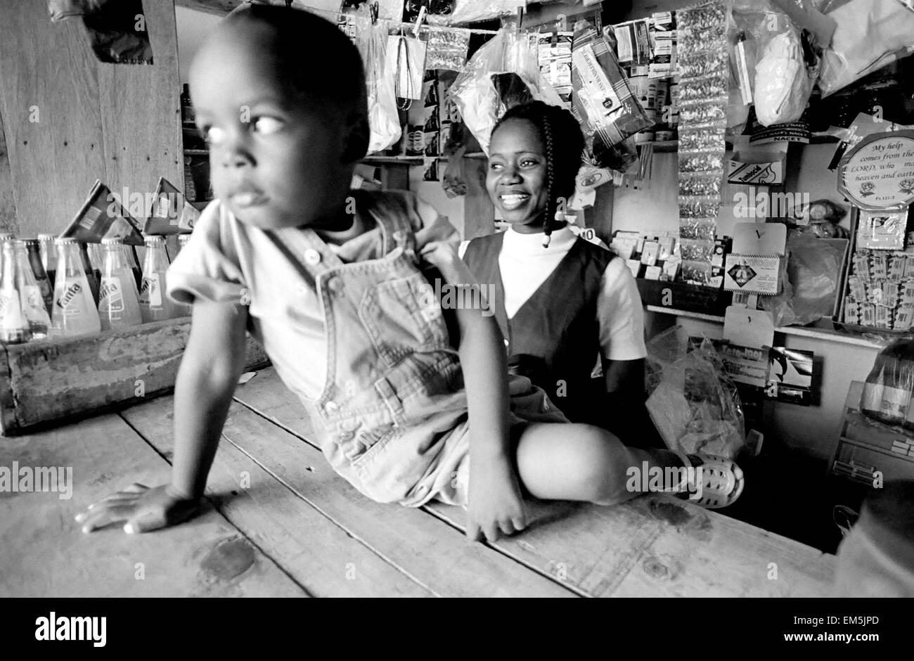 Ikutha, Kitui, Kenya. Rural area. One of the few shops, which sell ...