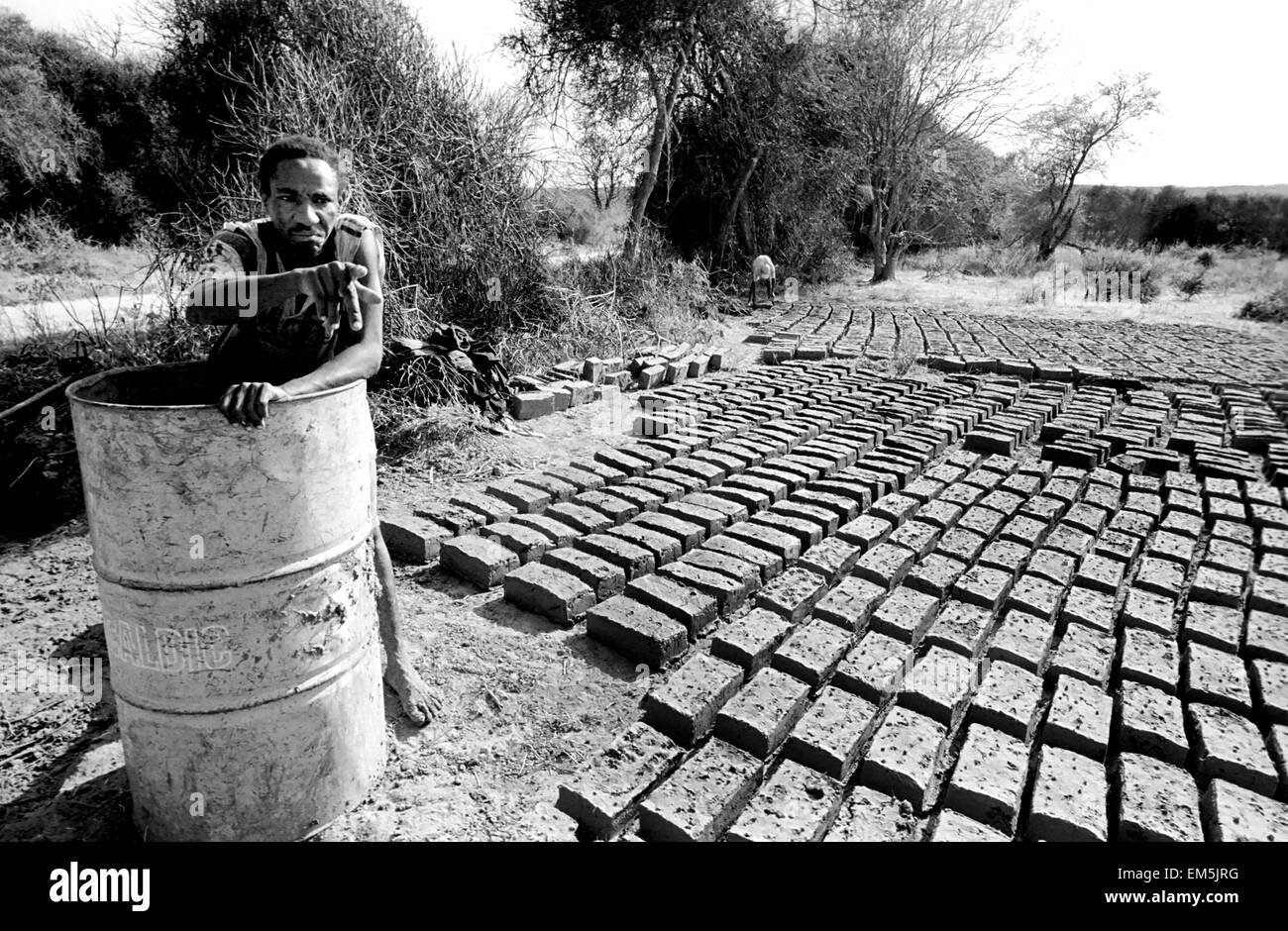 Nothing but bricks Black and White Stock Photos & Images - Alamy