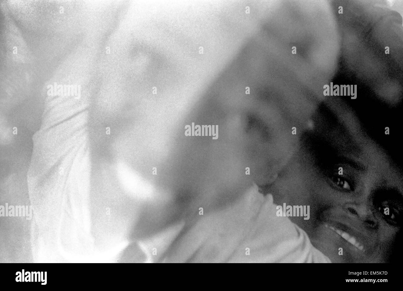 Two children play in rural Kenya. Ikutha, Kitui, Kenya. Many children ...
