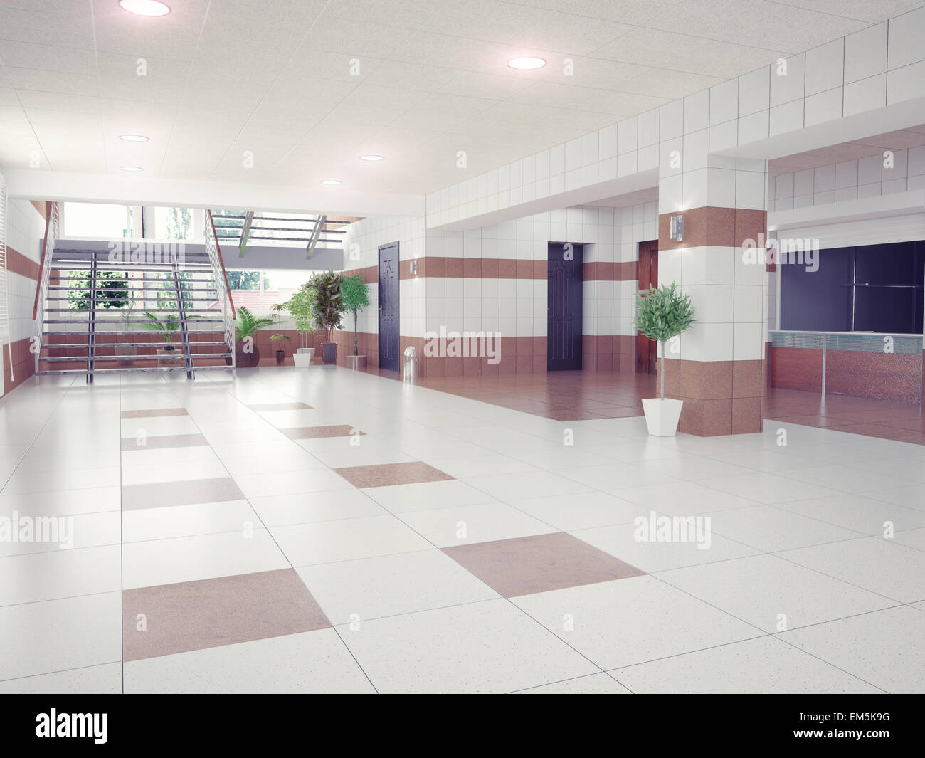 Office interior building open floors hi-res stock photography and ...