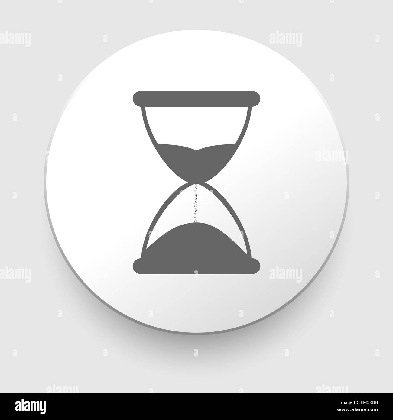 Hourglass time icon isolated Stock Photo - Alamy