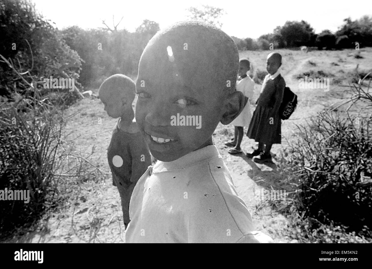 Ikutha, Kitui, Kenya. Children attending school wing are forced to walk ...