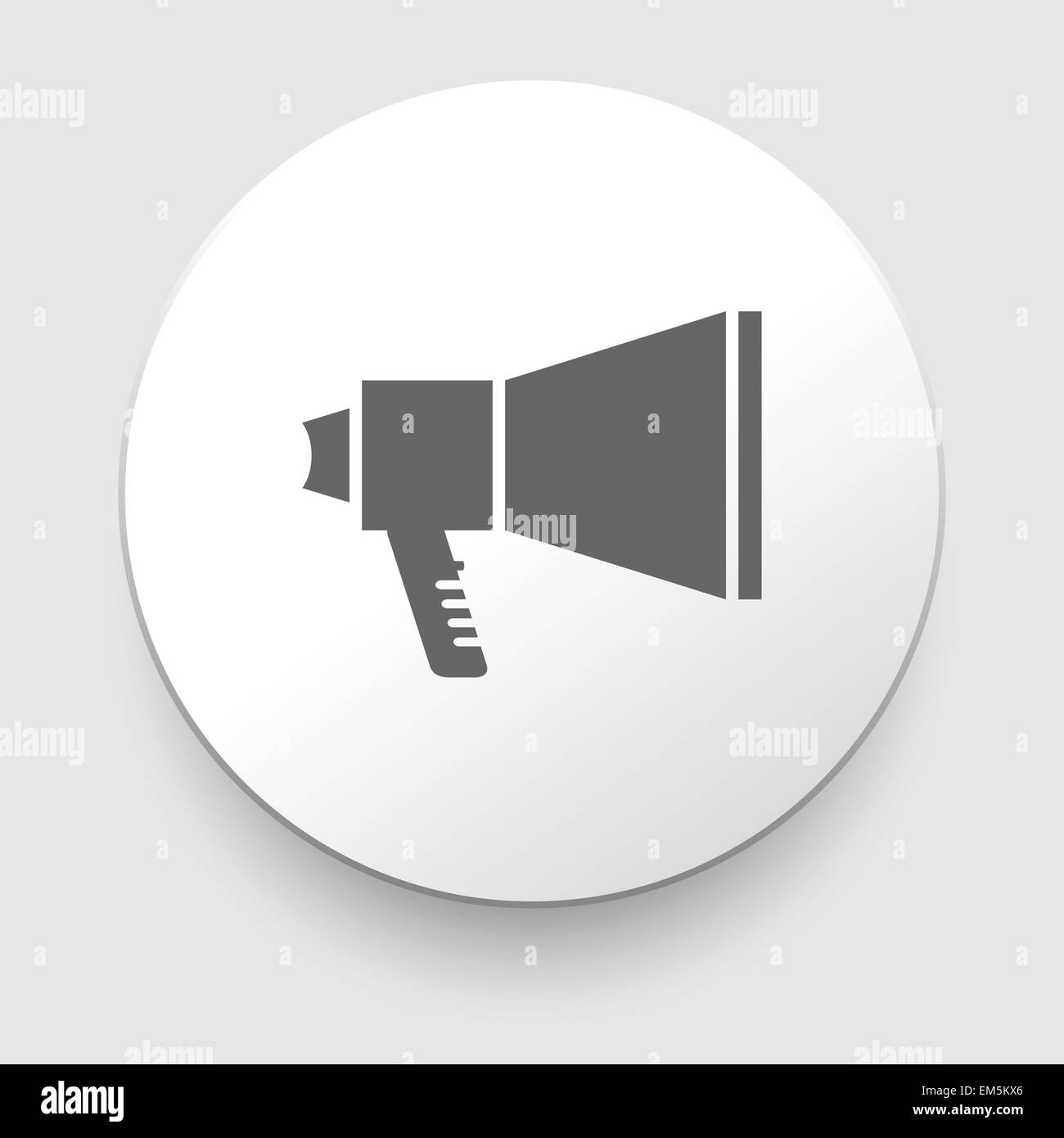 Isolated grey web icon on white background Stock Photo - Alamy
