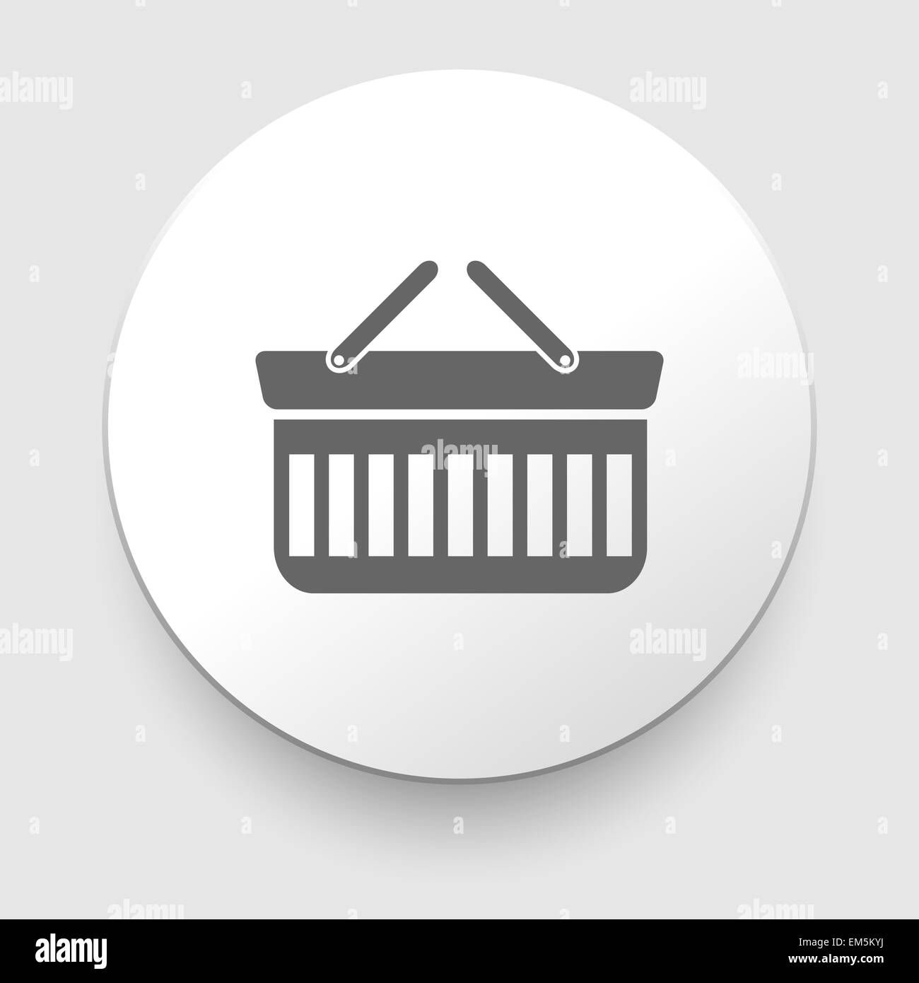 Shopping basket icon, vector illustration Stock Photo - Alamy