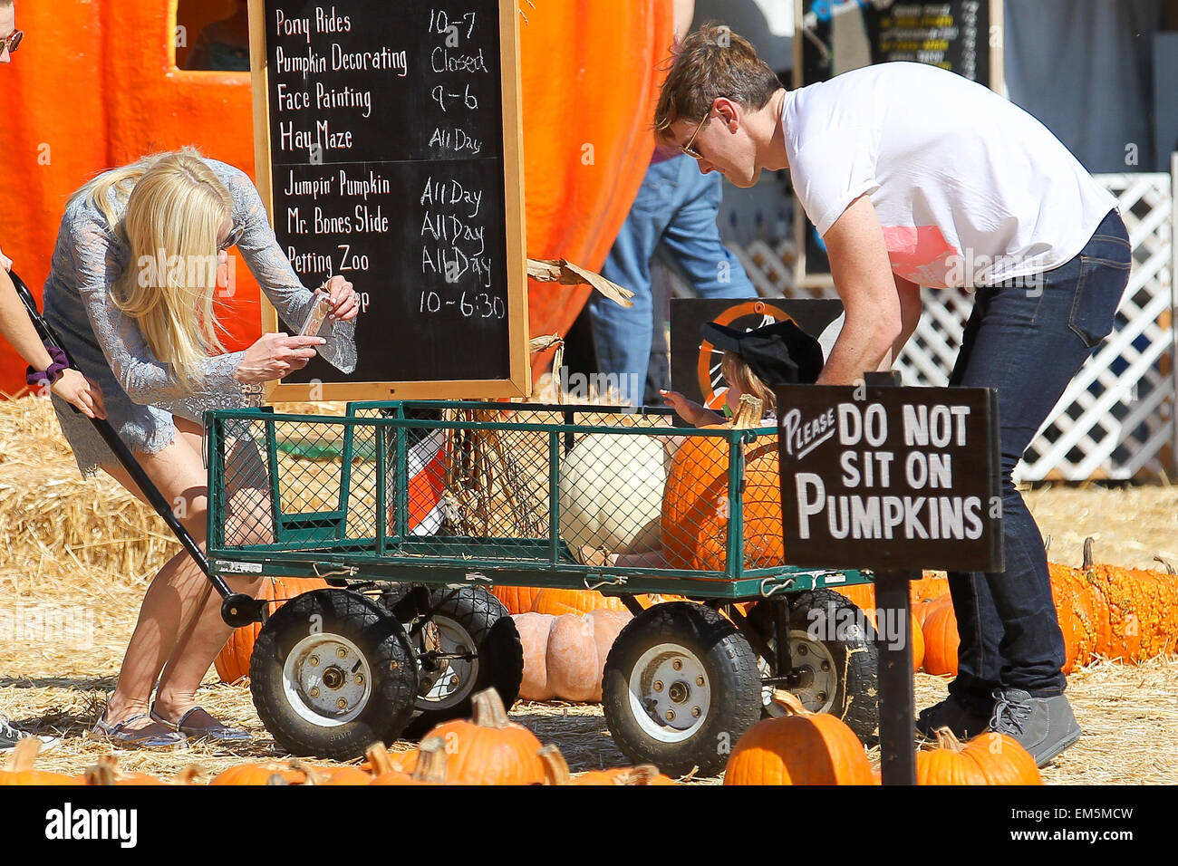Celebrities visit Mr.Bones Pumpkin Patch Where: Los Angeles, California ...