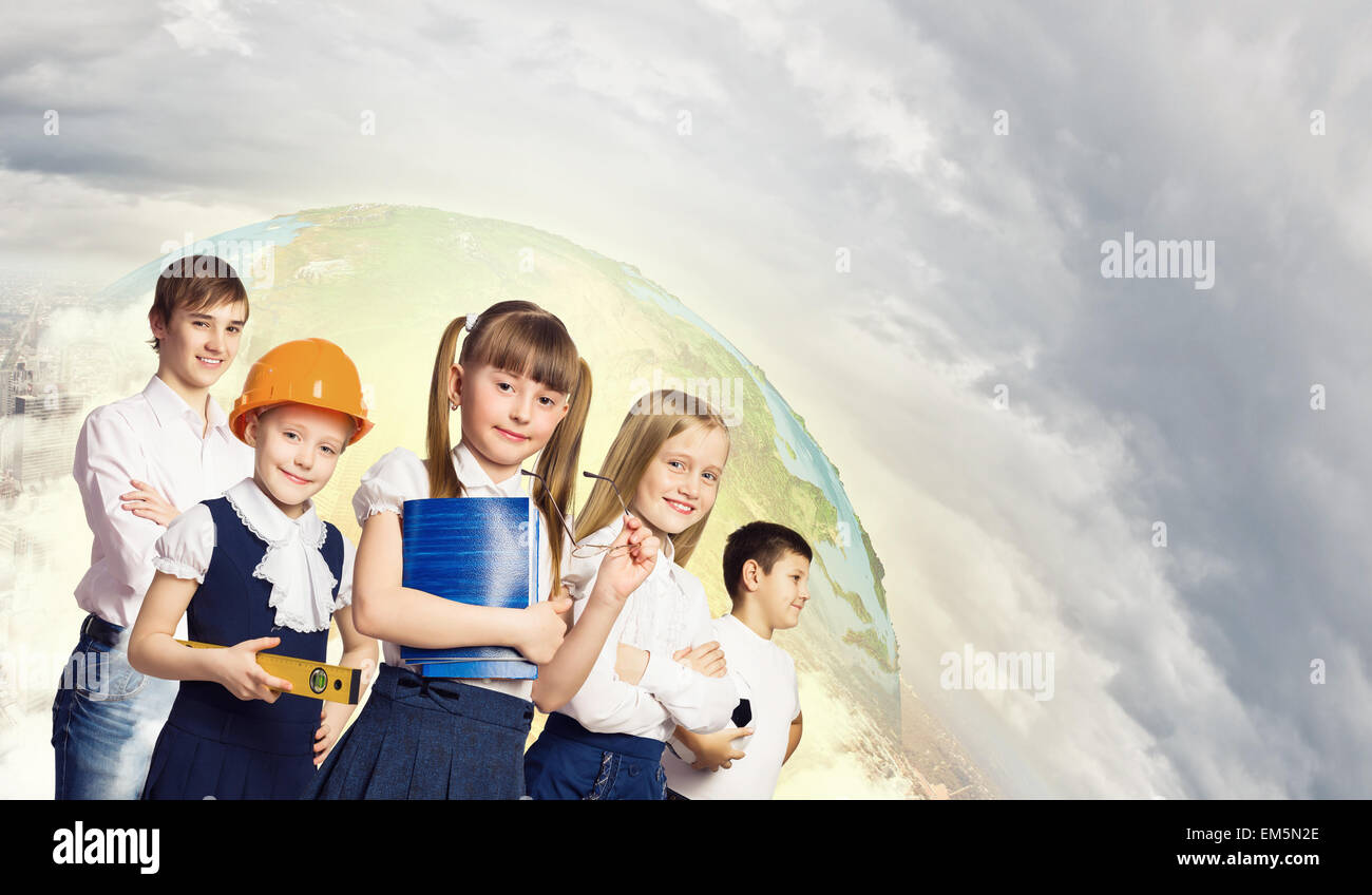 Group of kids Stock Photo - Alamy