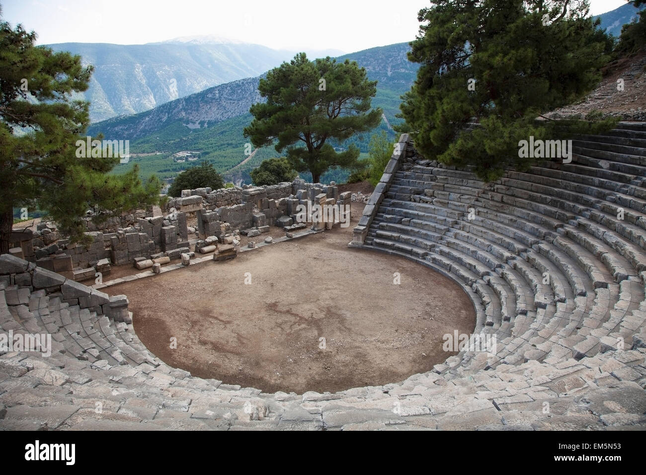 Turkey, Ancient Greek amphitheatre; Arycanda Stock Photo - Alamy