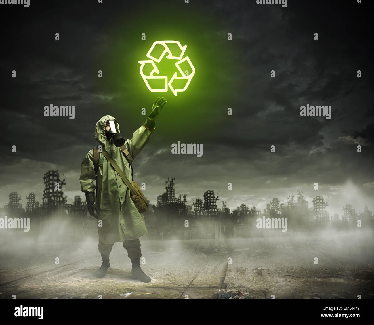 Stalker touching sign Stock Photo - Alamy