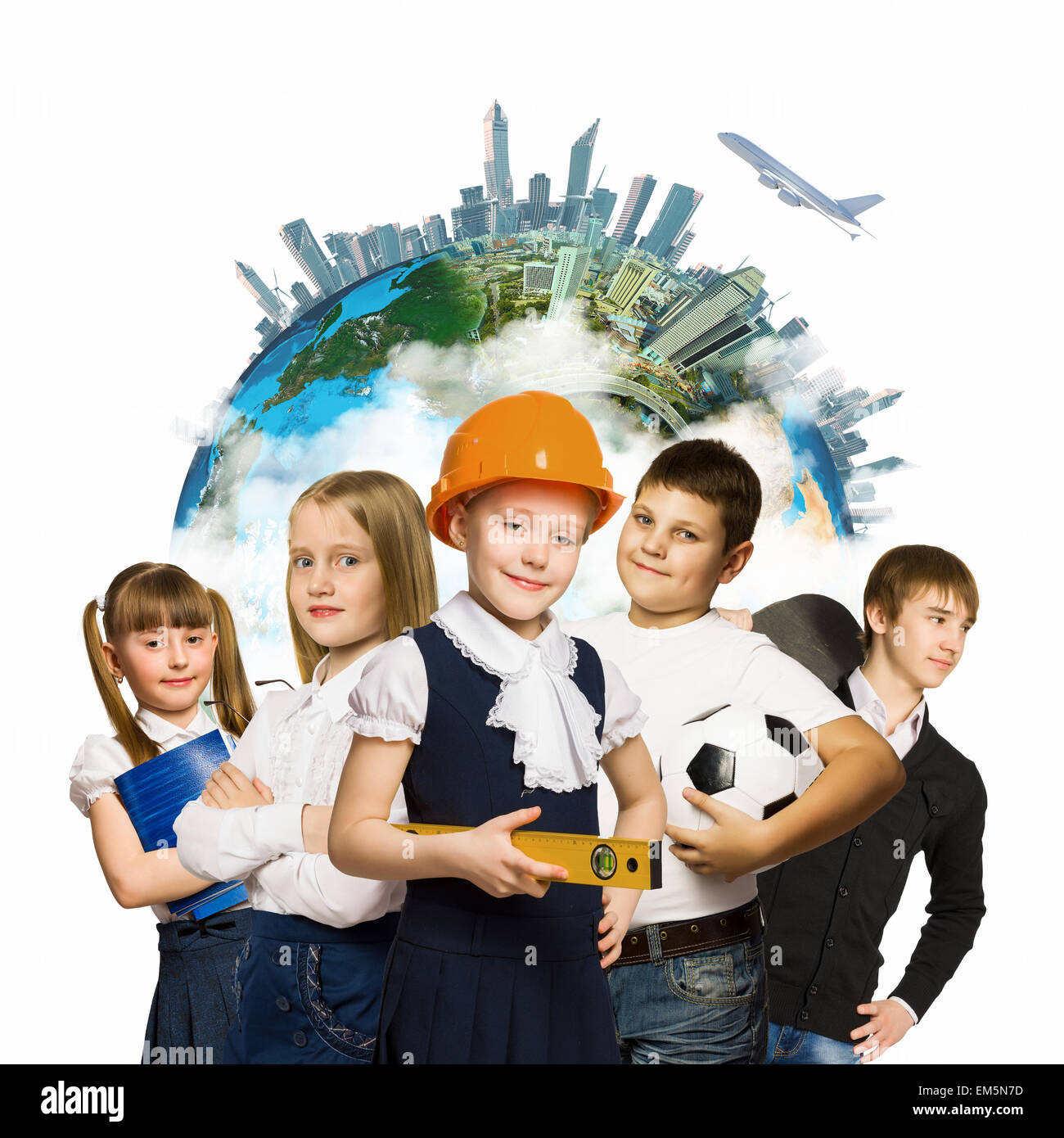 Group of kids Stock Photo - Alamy