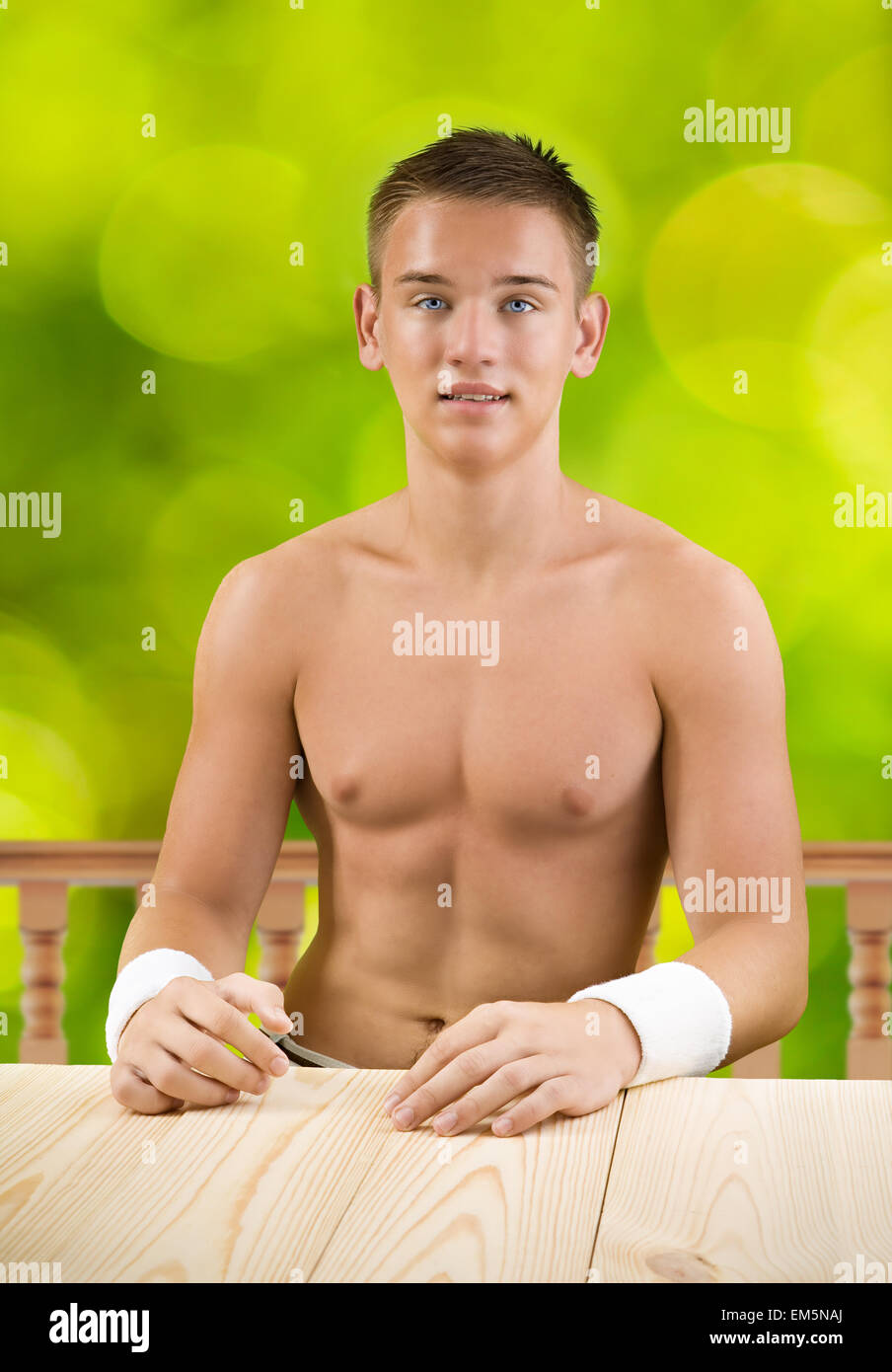a shirtless guy Stock Photo - Alamy
