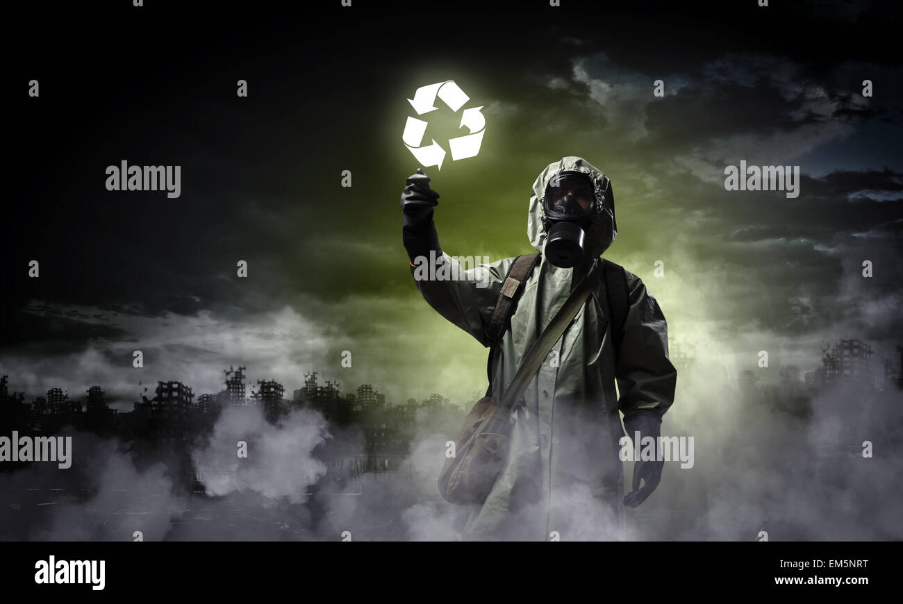 Stalker touching sign Stock Photo - Alamy