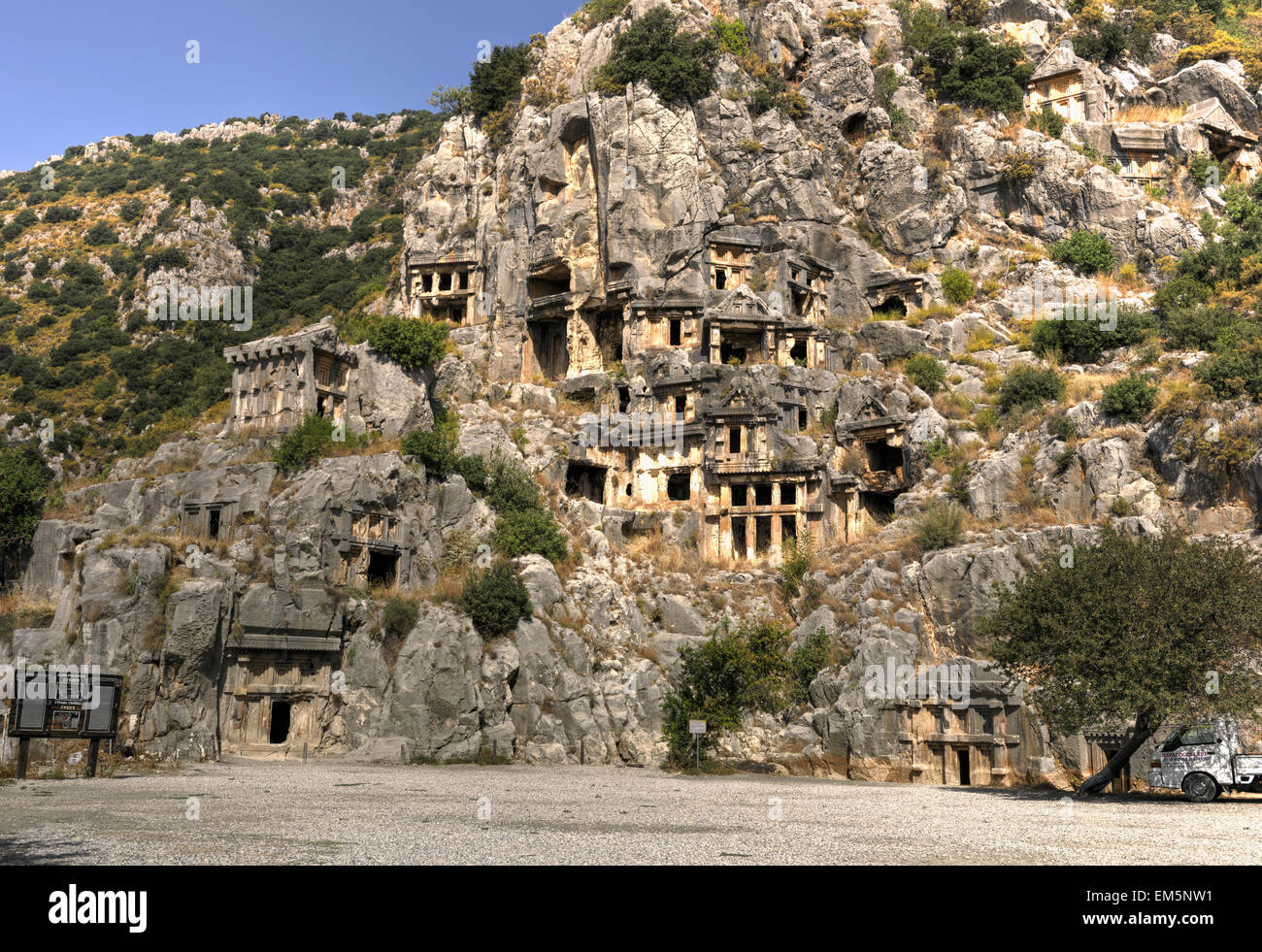 Turkey, Ancient tombs; Myra Stock Photo - Alamy