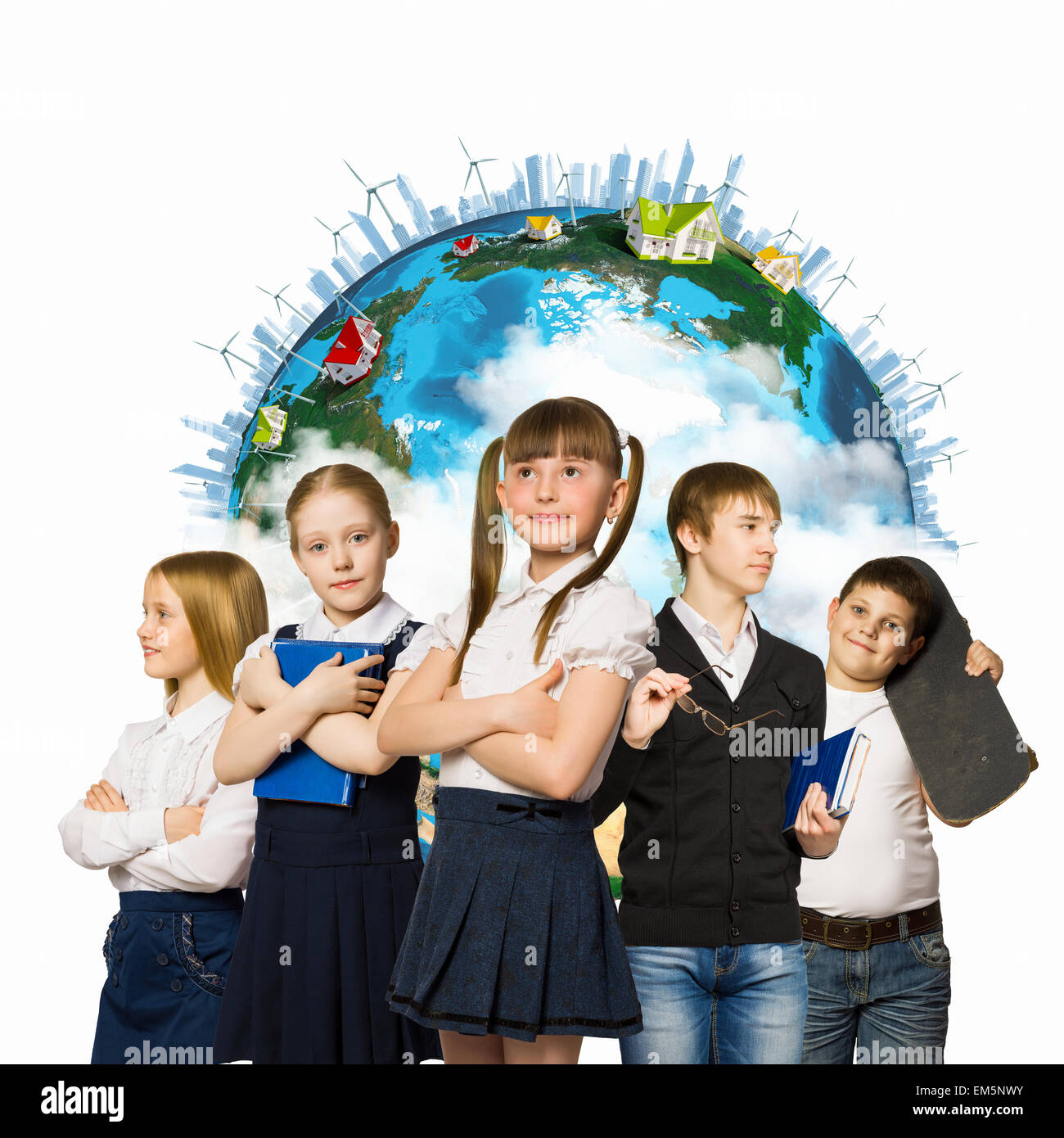 Group of kids Stock Photo - Alamy