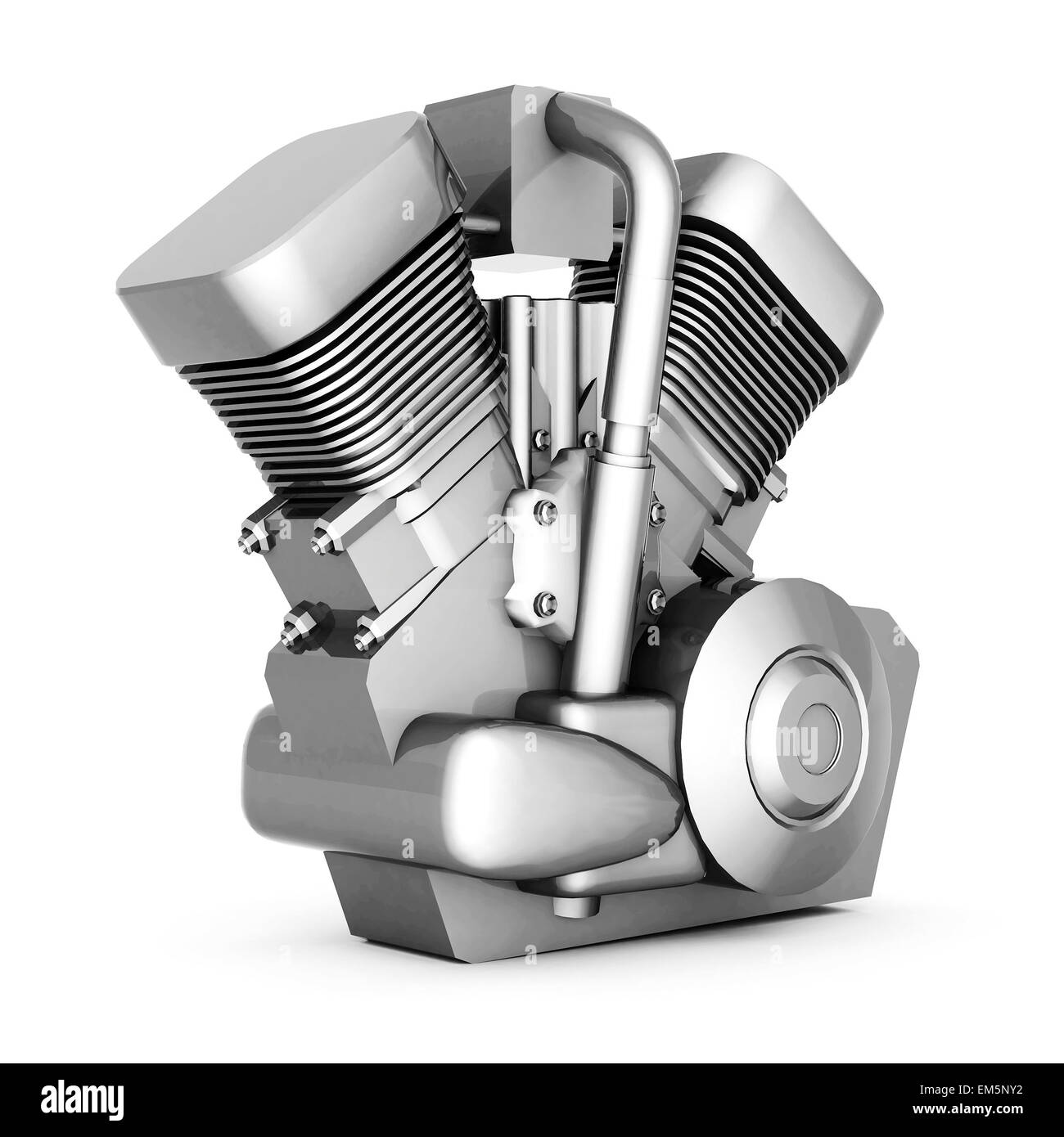 chromed motorcycle engine Stock Photo - Alamy