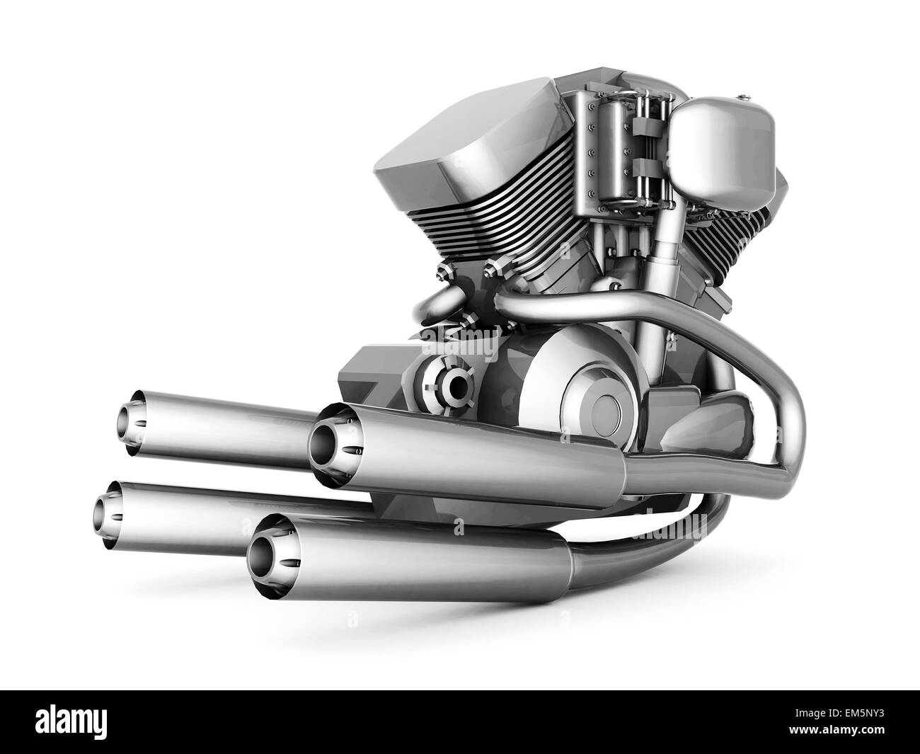 chromed motorcycle engine Stock Photo - Alamy