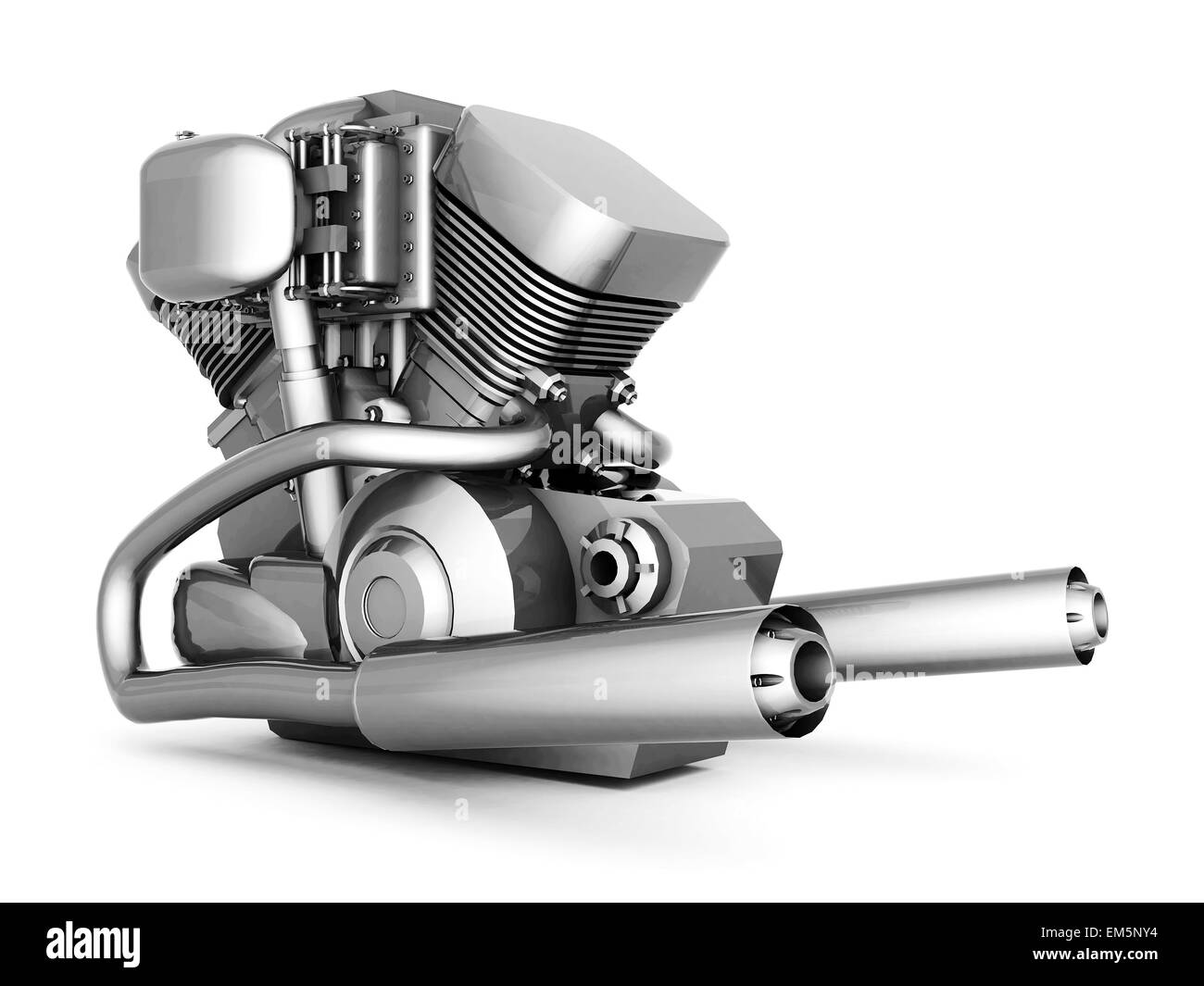 chromed motorcycle engine Stock Photo - Alamy