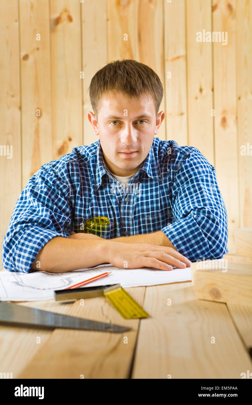 men siting at the table Stock Photo - Alamy